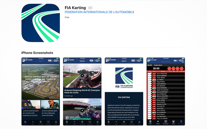 FIA Karting Expands Its Audience with Mobile App - eKartingNewseKartingNews