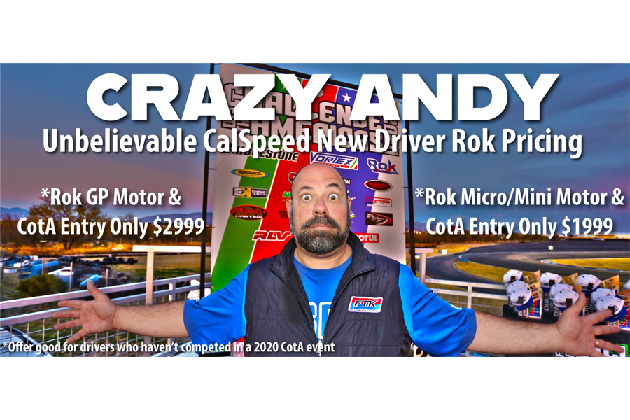 Challenge of the Americas Offers ‘Crazy Andy’ Sale for CalSpeed ...