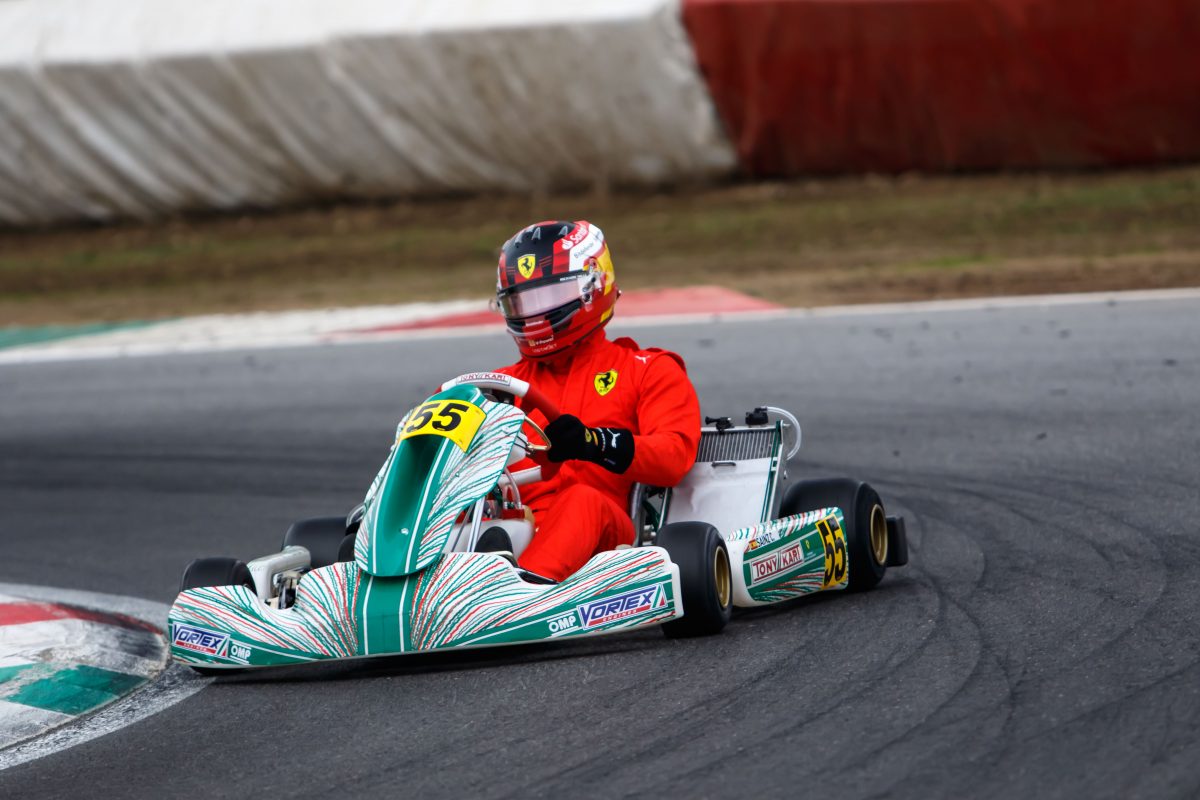 Carlos Sainz on Track at Franciacorta With the Tony Kart Racing Team ...